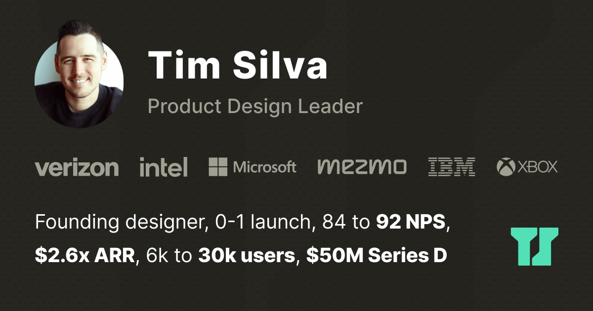 Tim Silva | Product Design Leader